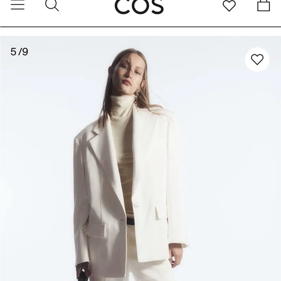 COS | Jackets & Coats | Brand New With Tags Oversized White Cos Blazer ...